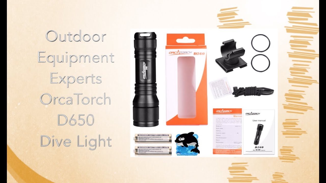Product Review|OrcaTorch D560 Mini Scuba Dive Light - YouTube