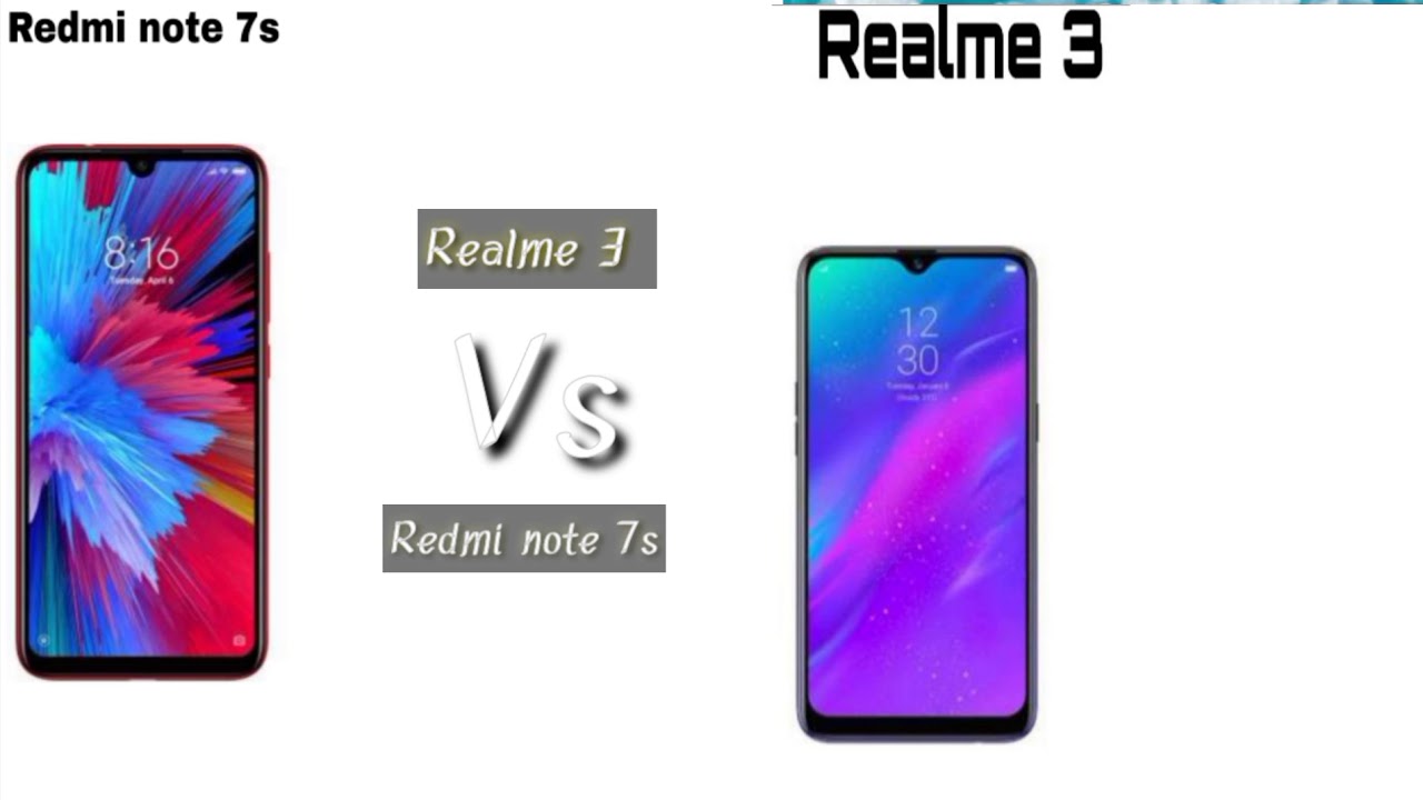 Realme 3 Vs Redmi note 7s battery, display, price Comparison - YouTube