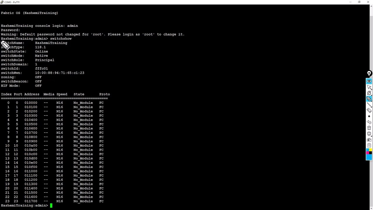 05 Brocade SAN Switch Basic CLI Commands - YouTube