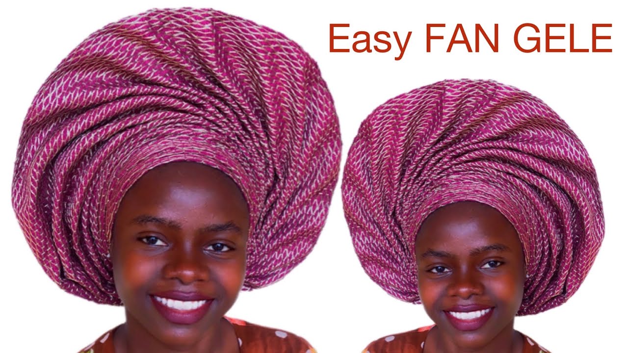 How To: Fan Gele Tutorial | Asooke Fan Gele for Beginners | Gele Tying ...