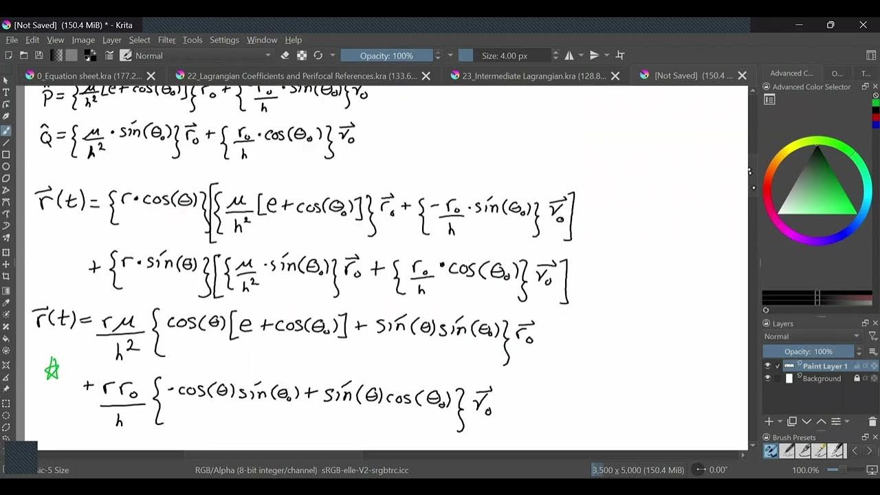 Orbital Mechanics - Lagrange Coefficients pt. 3 - The Final Coefficients - YouTube