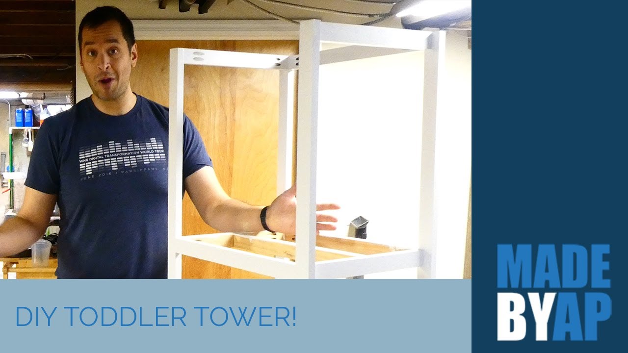 How to Make a Montessori Toddler Kitchen Helper Tower / Kitchen Helper ...