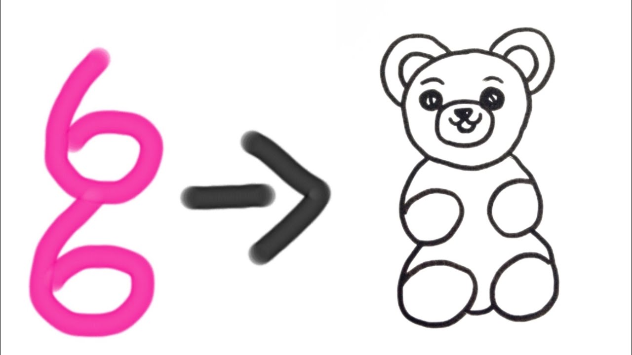 How to draw teddy bear 🧸 // Easy teddy drawing for beginners. - YouTube