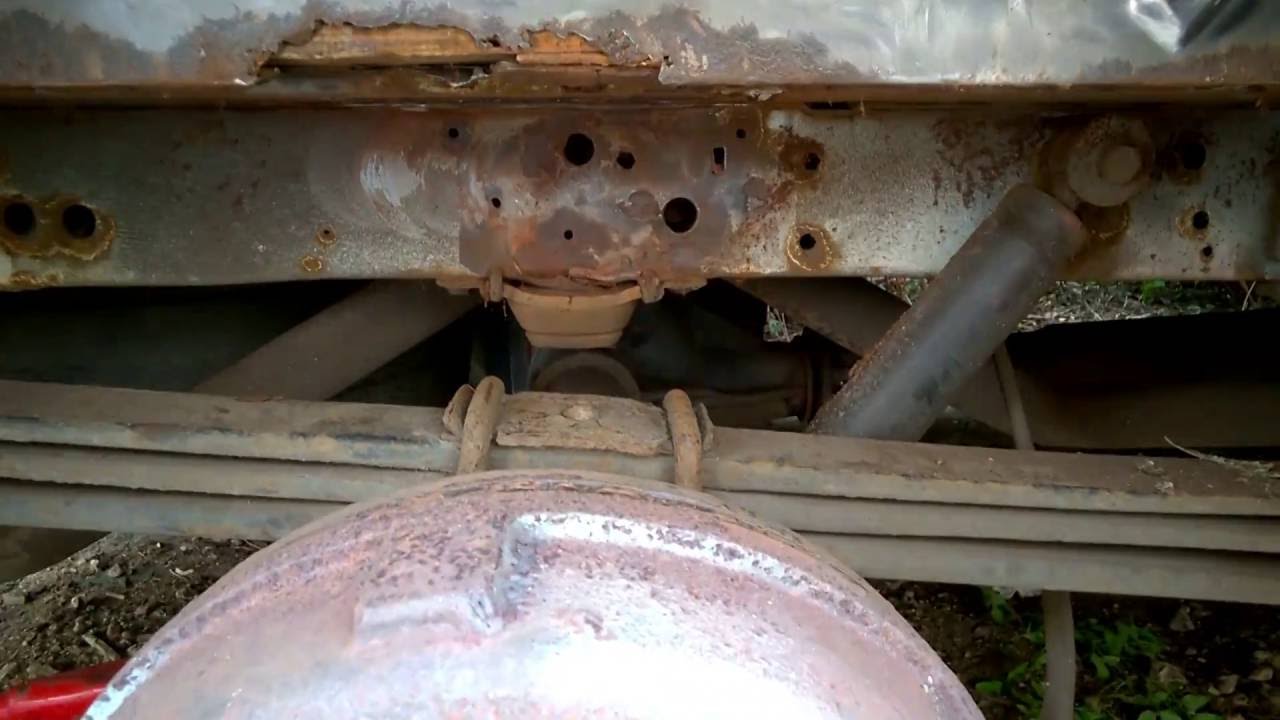 Flux core welder Transit offside rear wheel arch rust repair. - YouTube