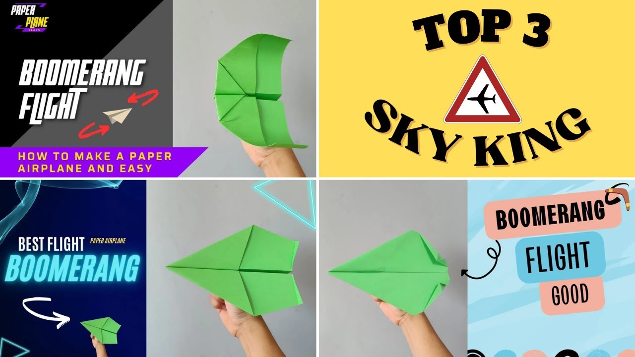 3 paper king airplane | how to make the best paper airplane ever made ...