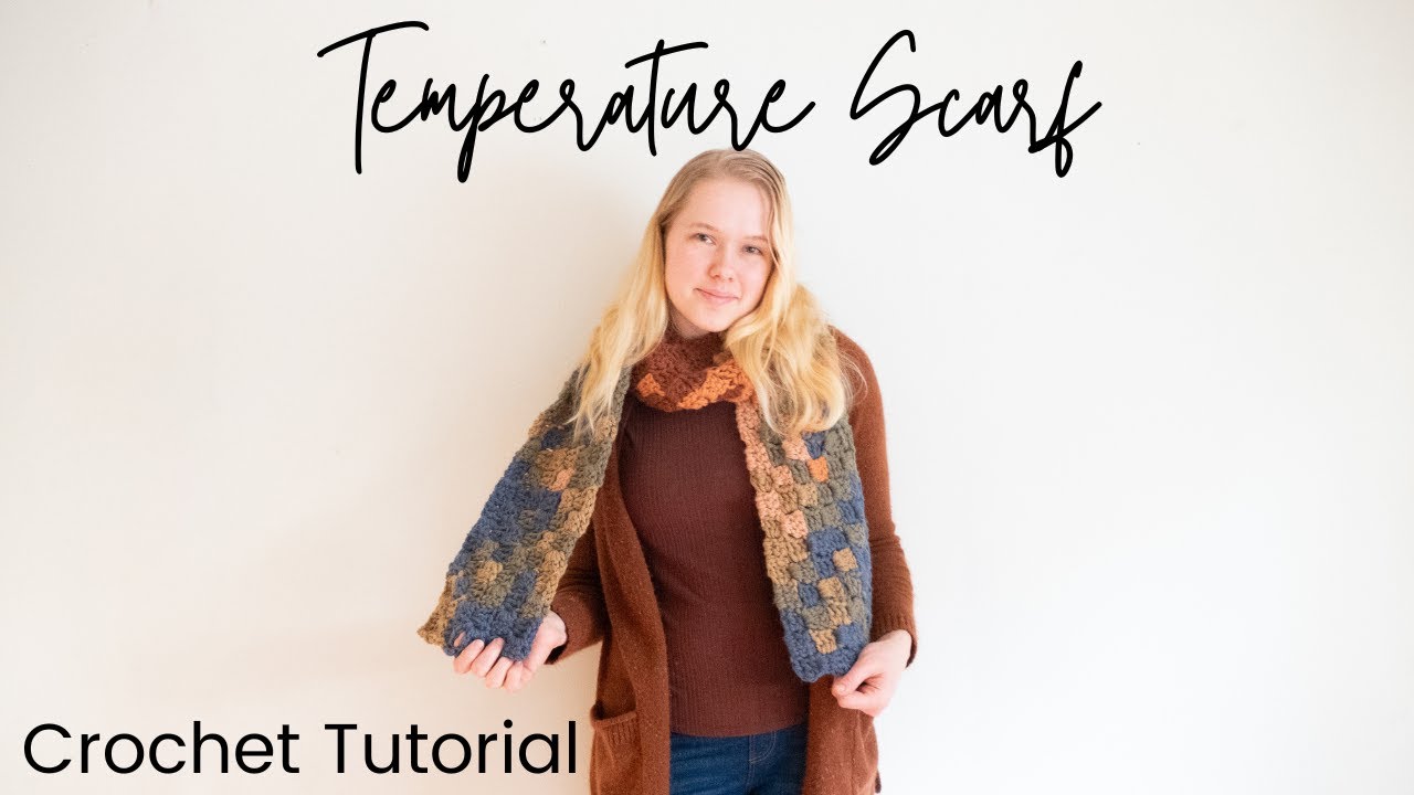 How to Crochet a Temperature Scarf (Full Setup Tutorial for a ...