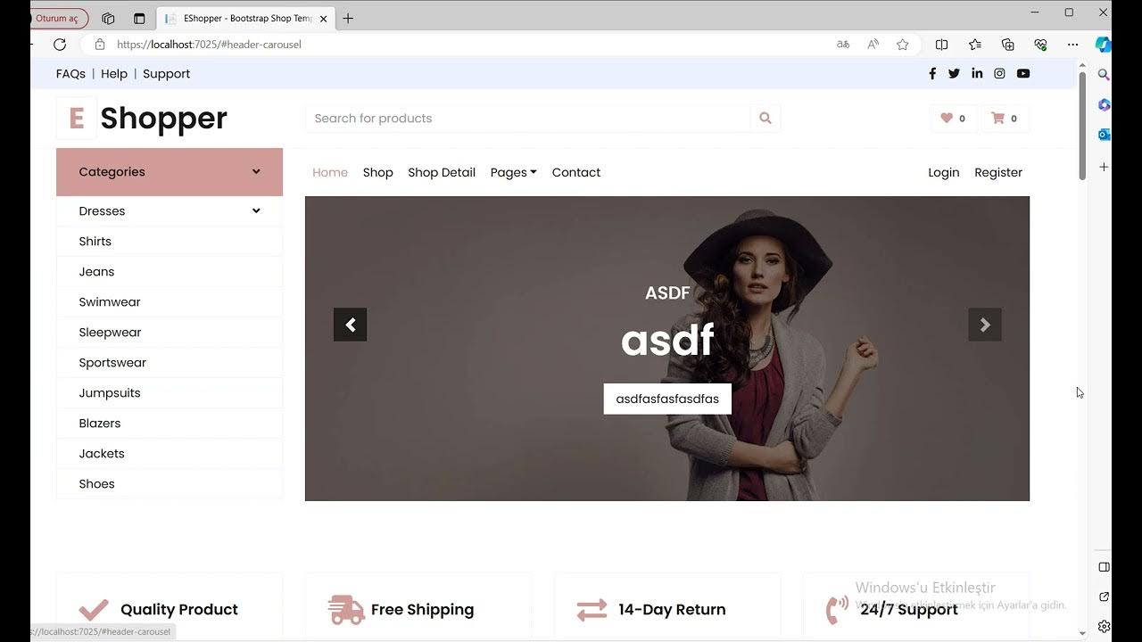 Asp.net mvc core 6.0 Slider Home Yükleme - YouTube