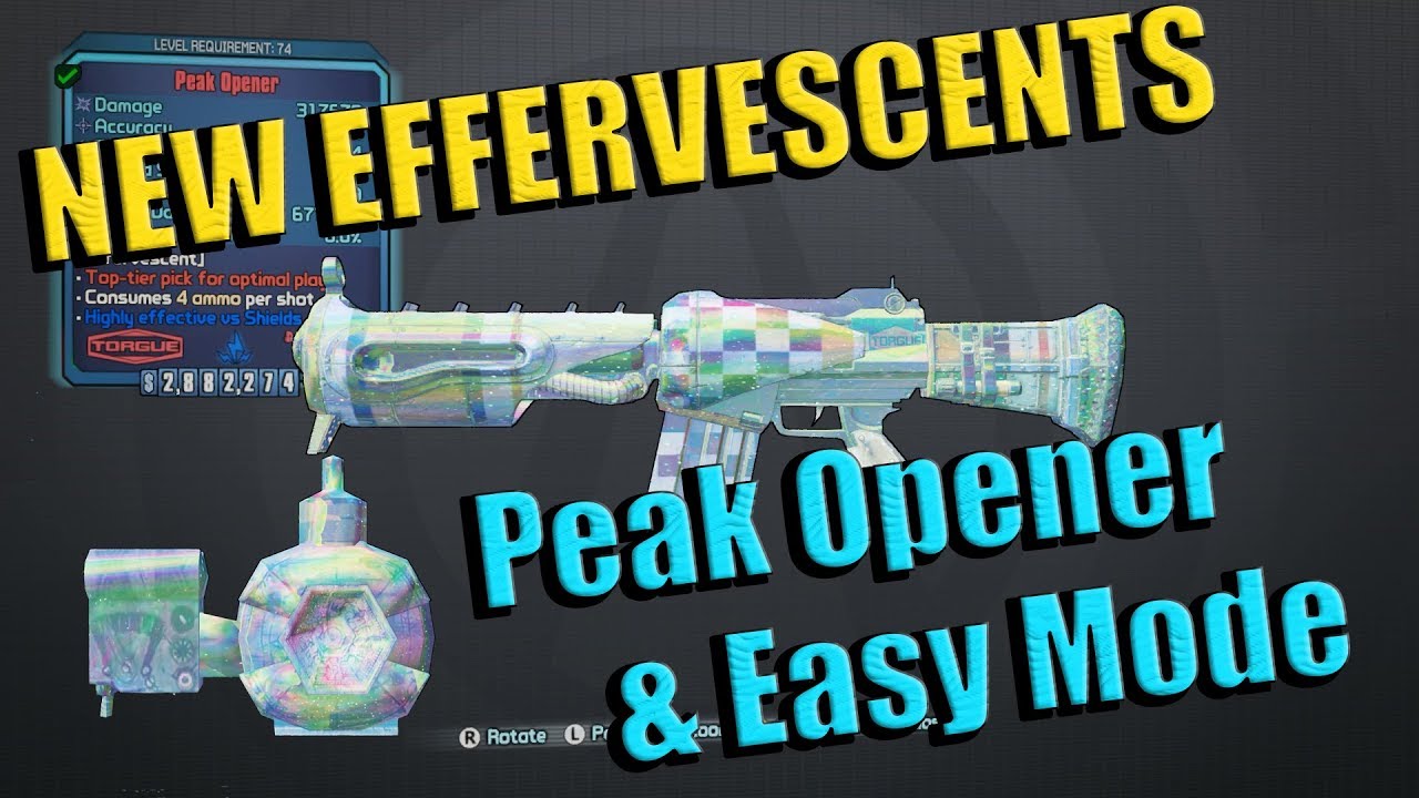 New Effervescents - Peak Opener and Easy Mode - Borderlands 2 - YouTube