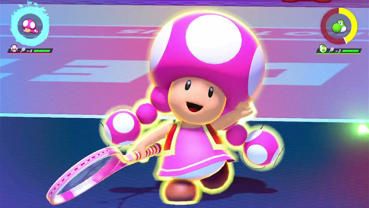 Mario Tennis Aces - Toadette vs Yoshi - YouTube