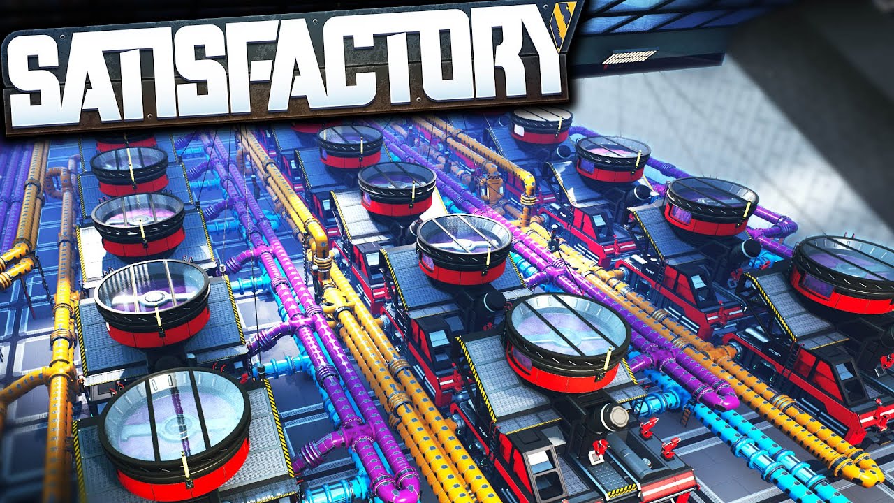 I Built the Most Complex Oil Refinery IMAGINABLE in Satisfactory - YouTube