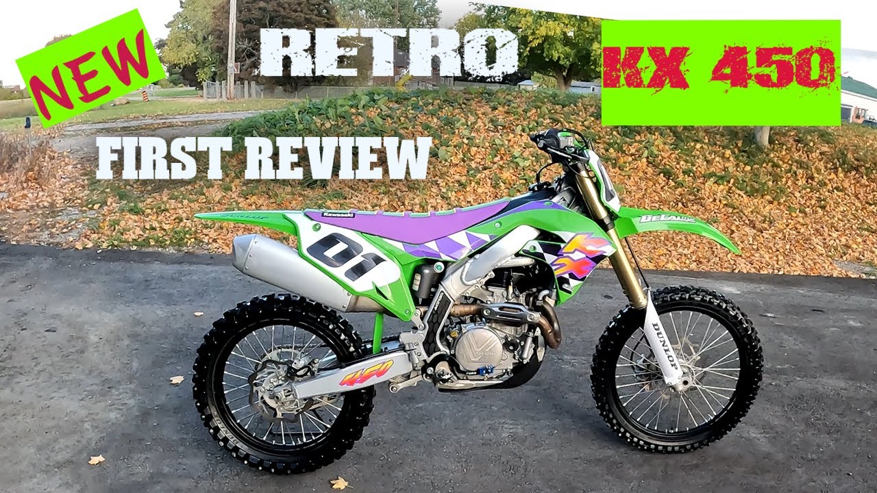 NEW RETRO KX 450 FIRST REVIEW - YouTube
