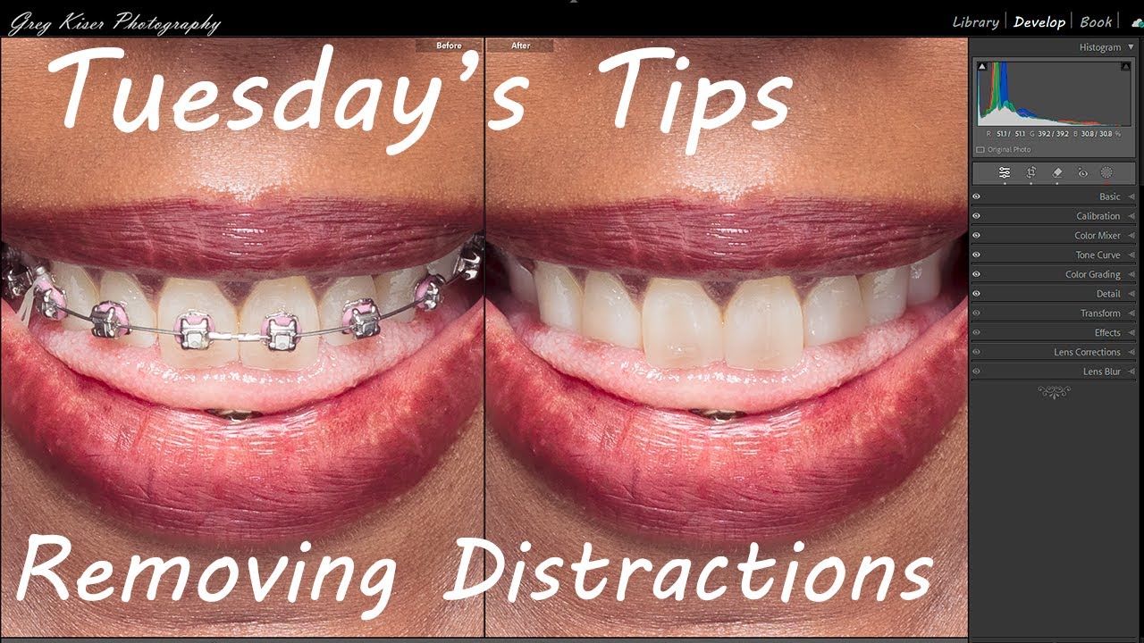 Tuesday's Tips: Removing Distractions in Lightroom - YouTube