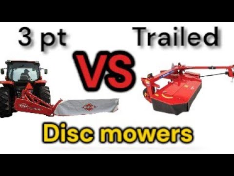 Disc mowers - 3pt vs Pull type - YouTube