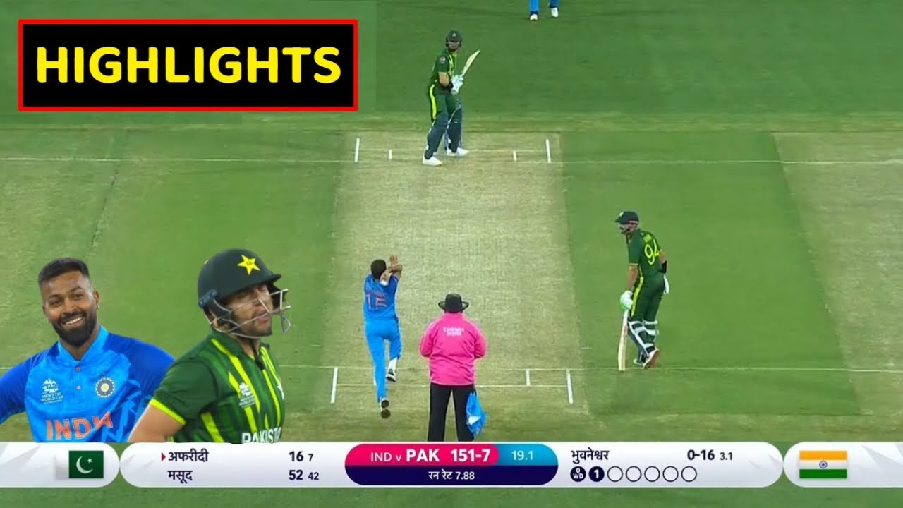 India vs Pakistan T20 World Cup Match Full Highlights | IND vs PAK ...