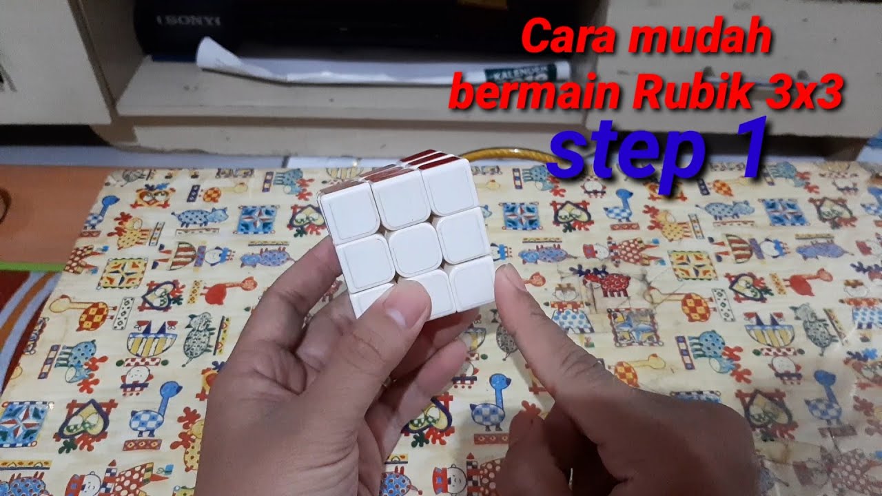 Cara Mudah Bermain rubik 3x3. Step 1 - YouTube