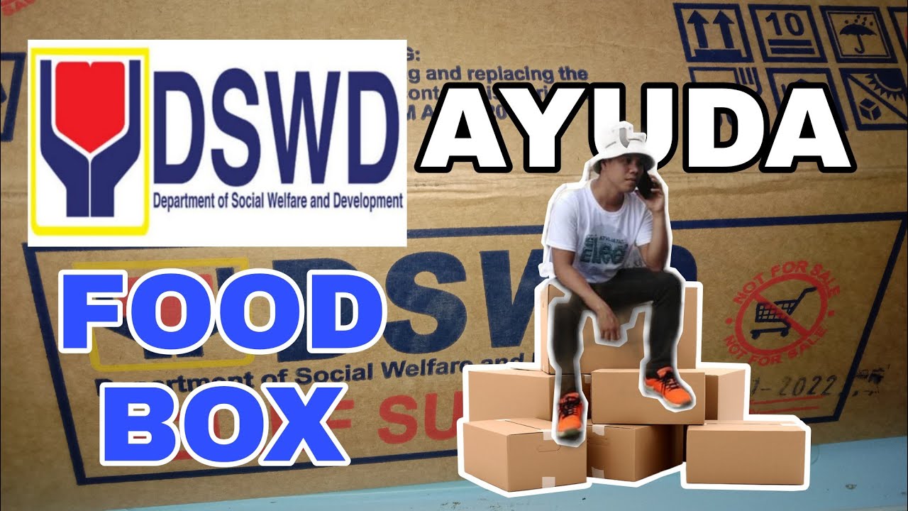 DSWD AYUDA UNBOXING FOOD BOX Tulong Mula sa GOVERNMENT Relief Supply ...