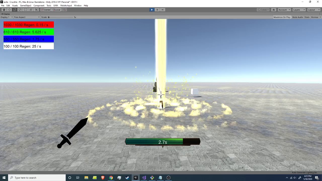Saber's Noble Phantasm (Fate/Zero) - Implemented in Unity - YouTube
