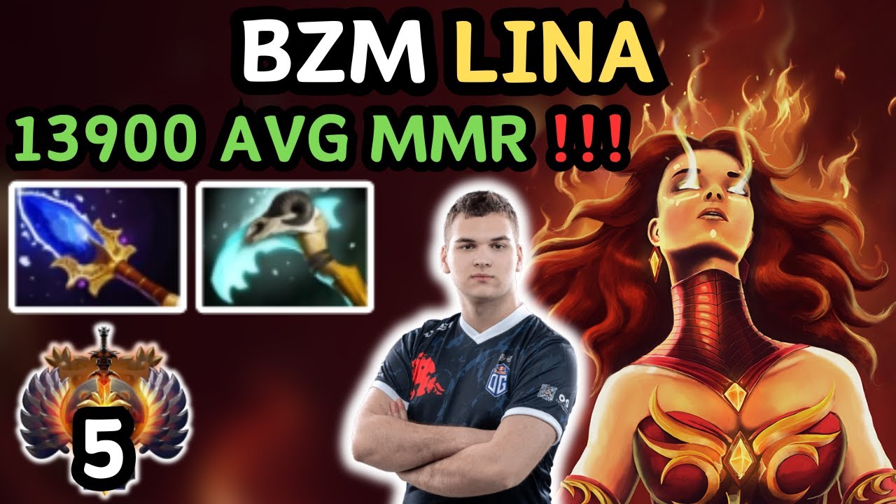 🔥 Bzm LINA Midlane Gameplay 7.37e 🔥 IMMORTAL 5 Magic Build By BZM ...