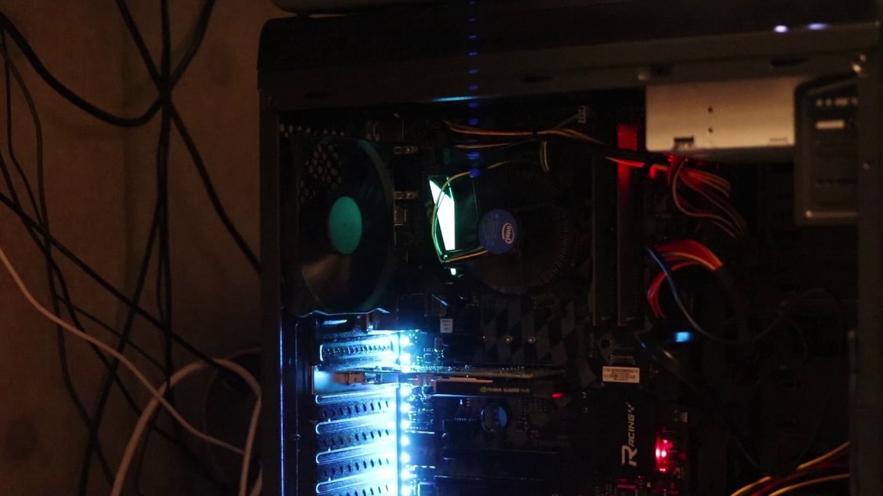 biostar b250 vivid RGB LED - YouTube