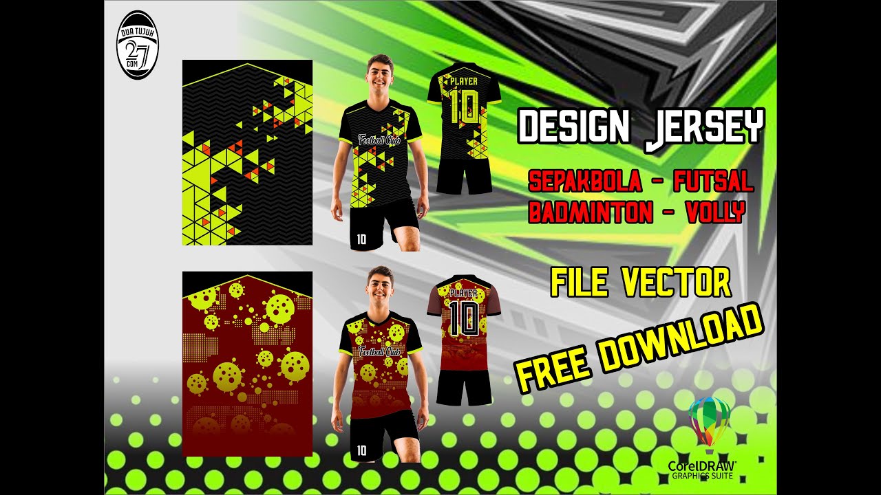 Design Jersey File Vector Free Download - YouTube