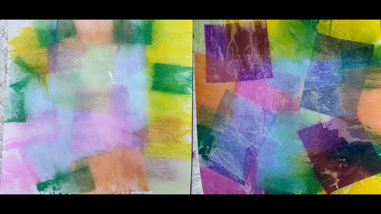 Bleeding crepe paper technique for an easy way to create backgrounds ...