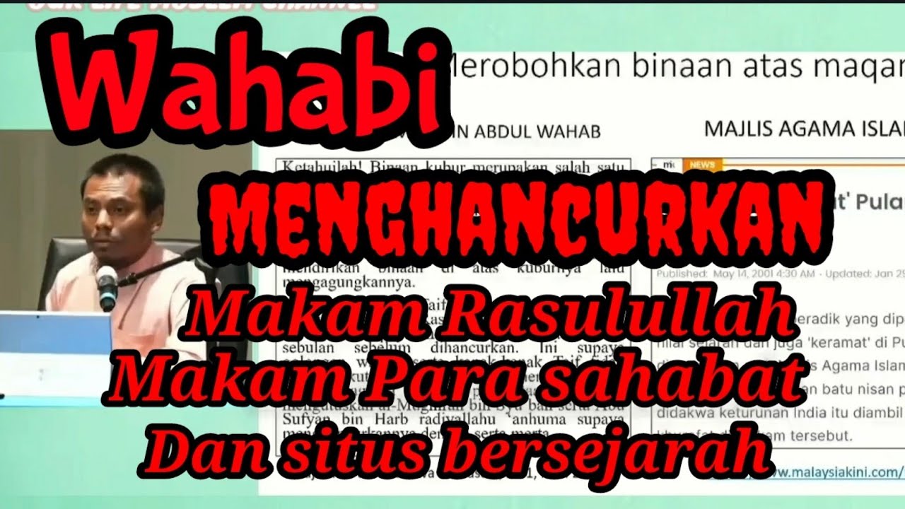 Ust.Salman ali Vs Duo Aswaja - Wahabi membongkar makam Nabi Muhammad ...