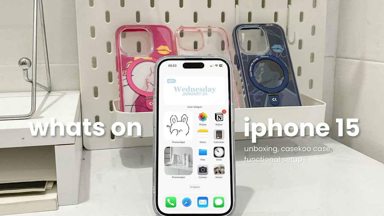 whats on my iphone 15 🎂🌁💭| Airlov unboxing, CASEKOO Iphone case and ...