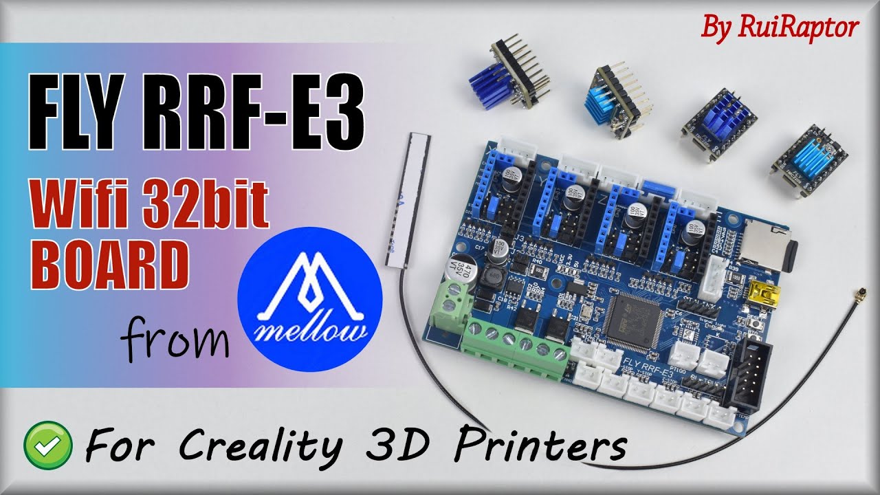 Mellow FLY RRF E3 - Plug & Play Board for CREALITY 3D Printers - YouTube