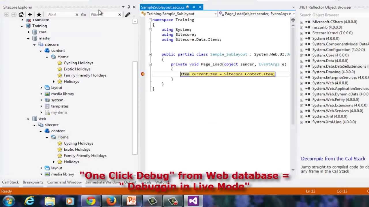 Sitecore Rocks - Tools: One Click Debug - YouTube