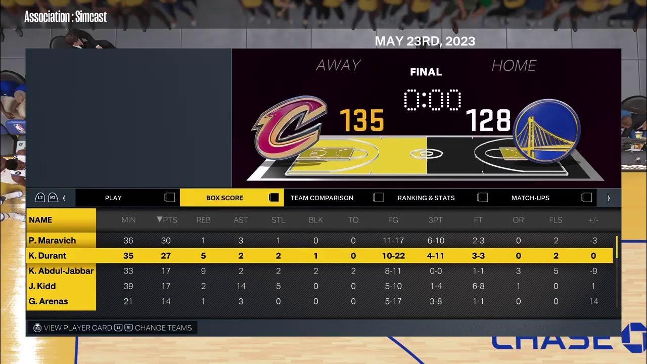 LAL VS GSW WCF BOS VS CLE ECF 2K23 Game 1-7 HOFer Superstars - YouTube