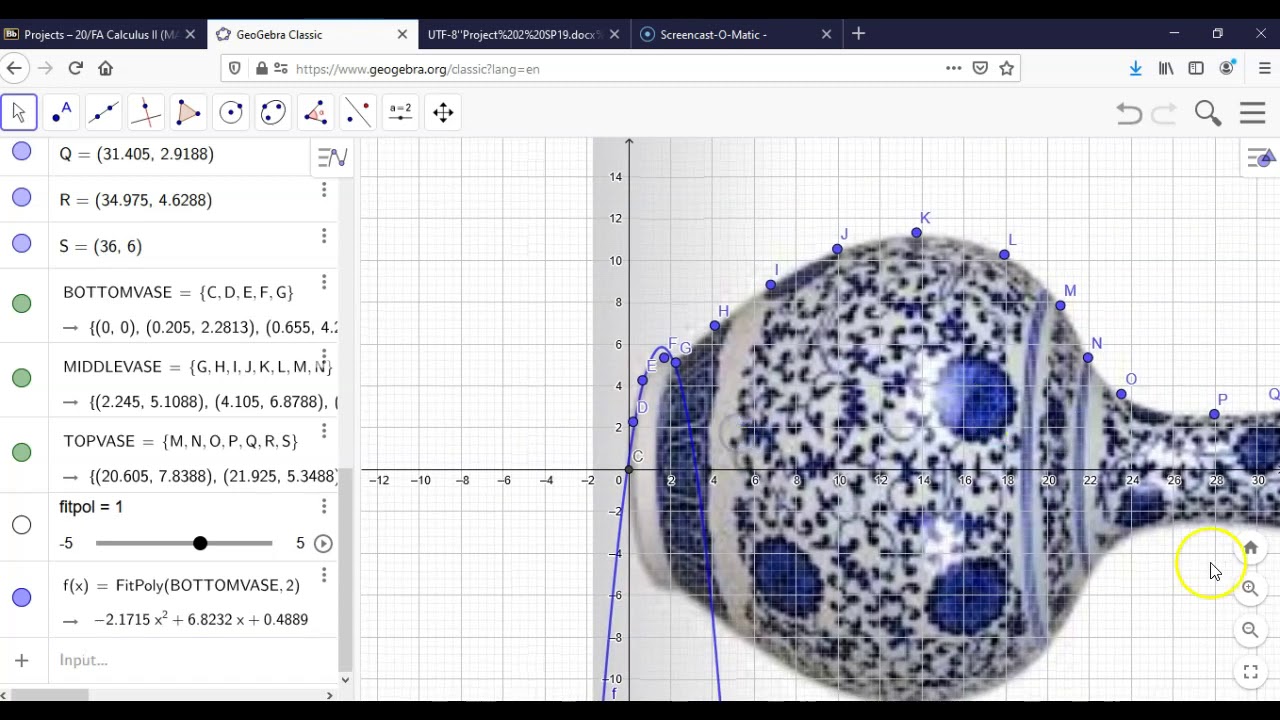 Geogebra Tutorial for Project 2 - YouTube