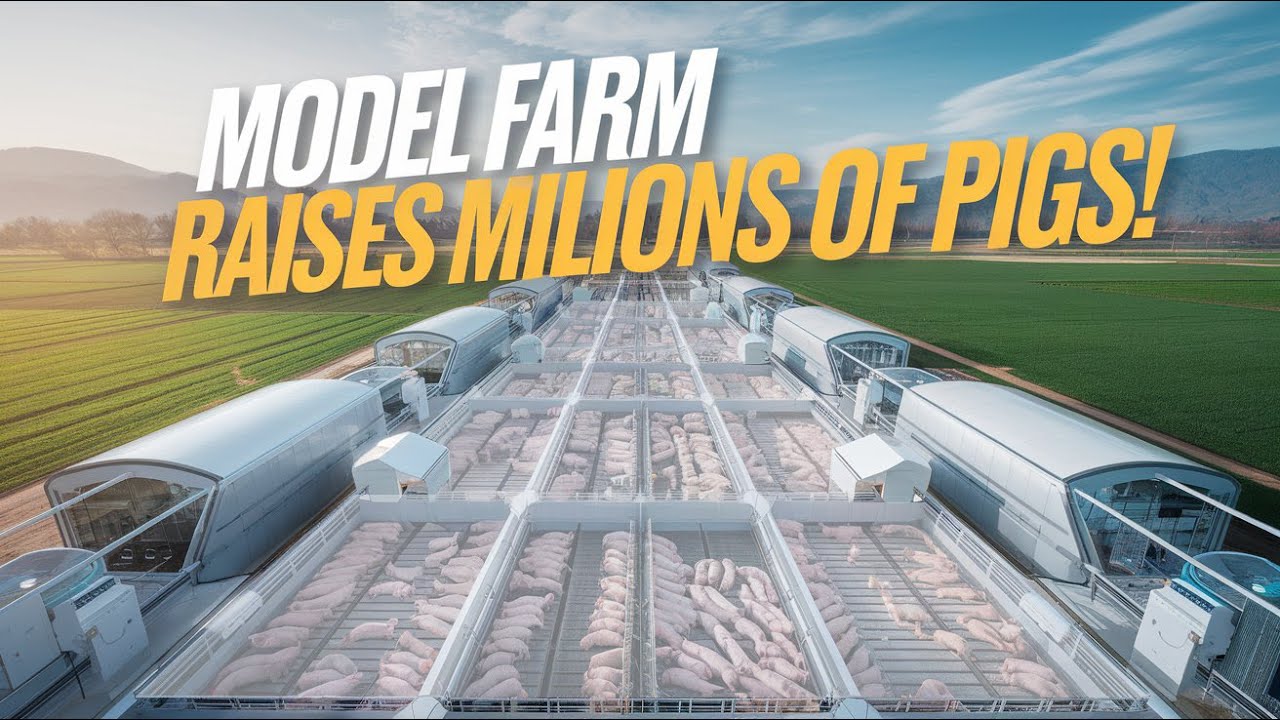 Model farm raising millions of pigs - Inside the pig processing factory ...