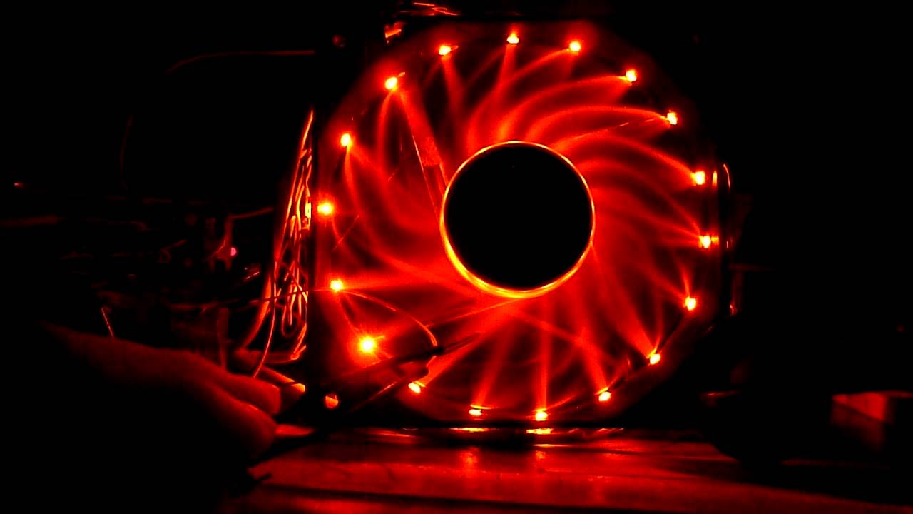 18 LED Fan mod using an Orange bladed fan - YouTube
