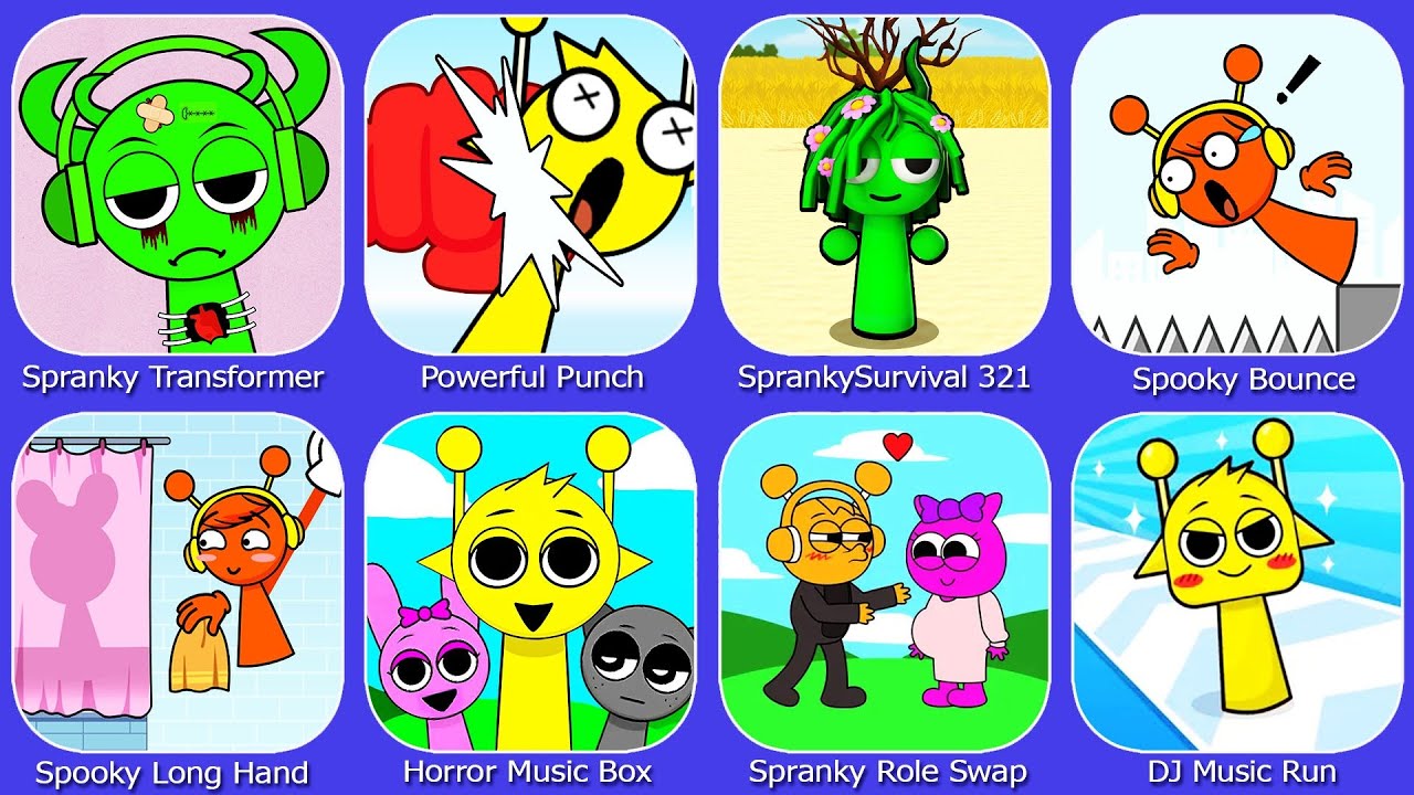 Spranky Role Swap Puzzle,Spooky Bounce,Powerful Punch,Horror Music Box ...
