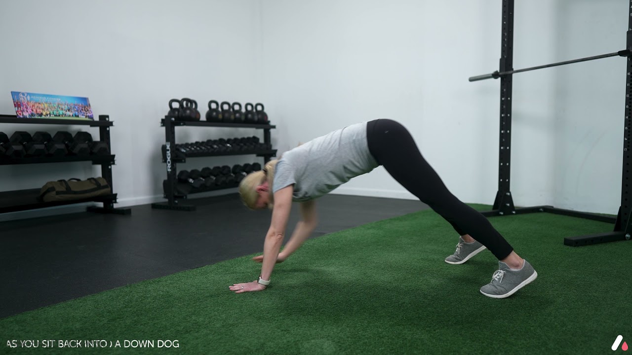 Downward Dog to Alternating Toe Tap - YouTube