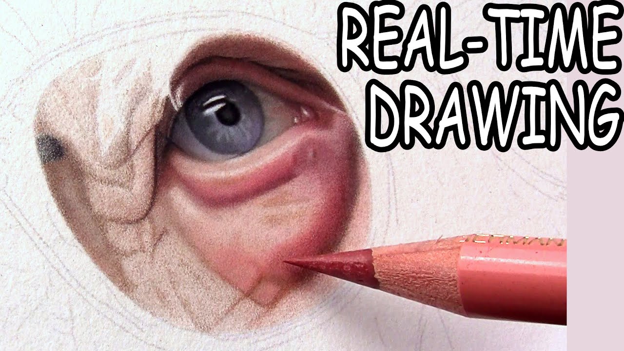 Drawing Real-Time Live!!: Hyperrealistic Colored Pencil Portrait! PART ...