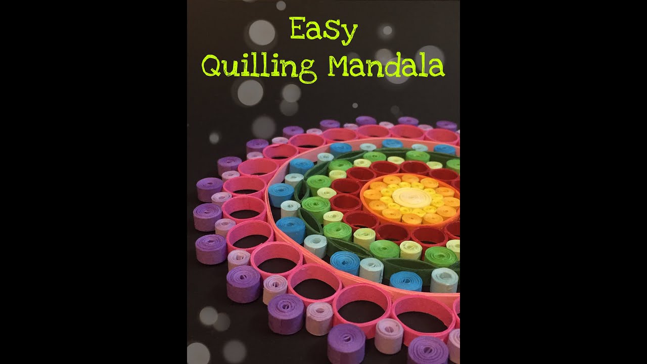 How to make Quick and Easy Quilling Mandala | DIY | Beautiful 3D | Wall ...