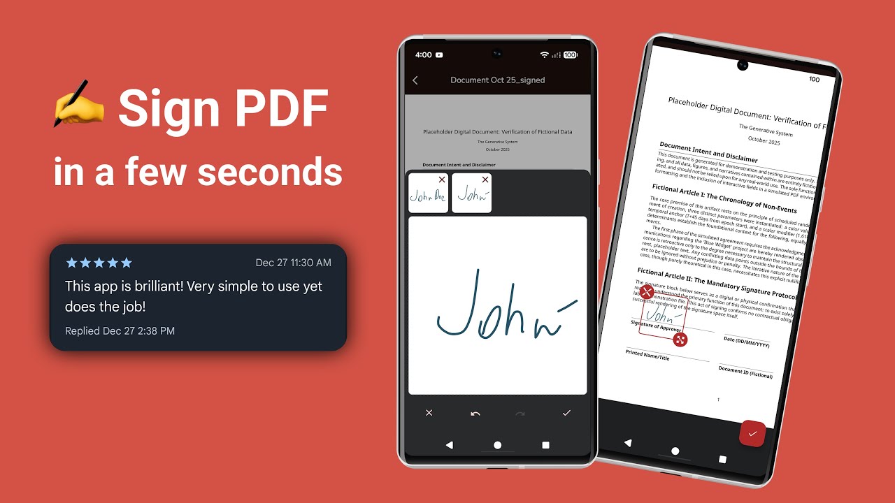 Sign PDF on Android in a few seconds | Digital signature | Sign PDF ...