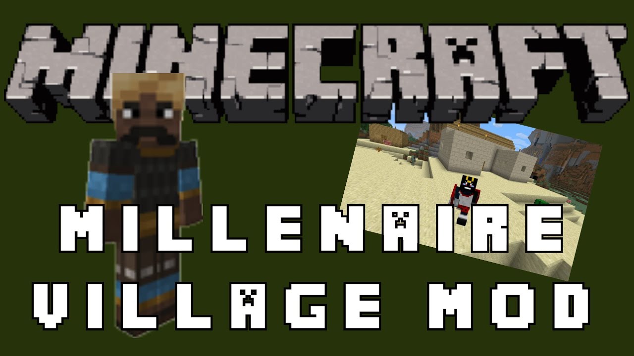 Minecraft Mod: MILLÉNAIRE MOD (VILLAGES, QUESTS & MORE!) - YouTube