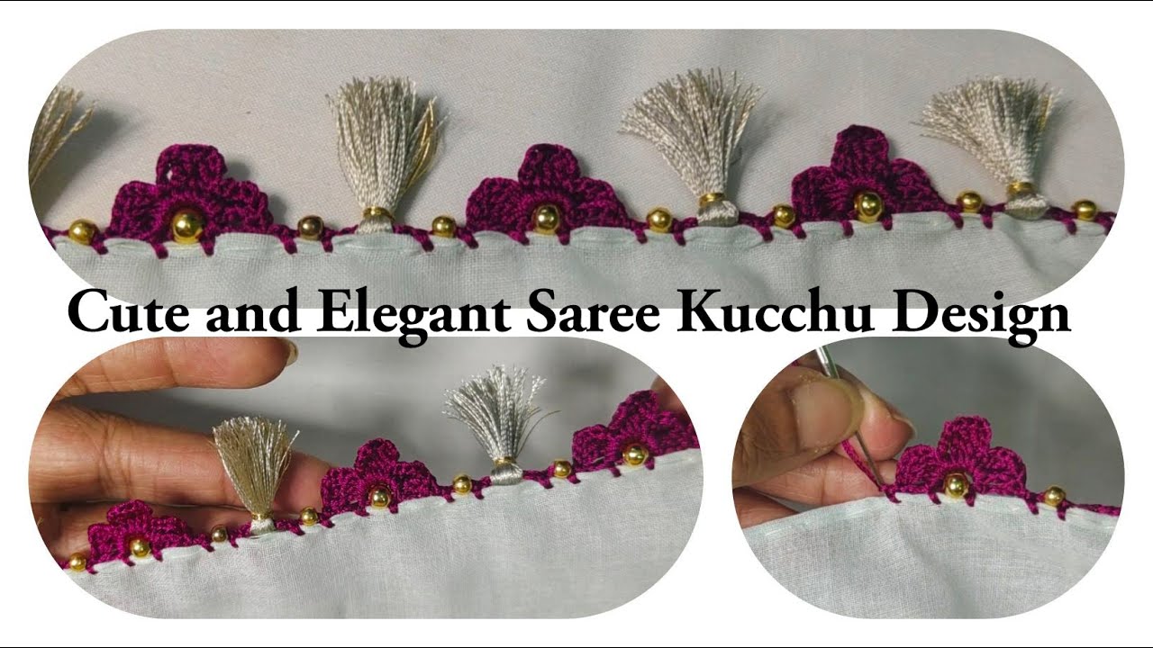 Cute and Elegant Saree Kucchu Design / New saree kucchu design / ಸೀರೆ ...
