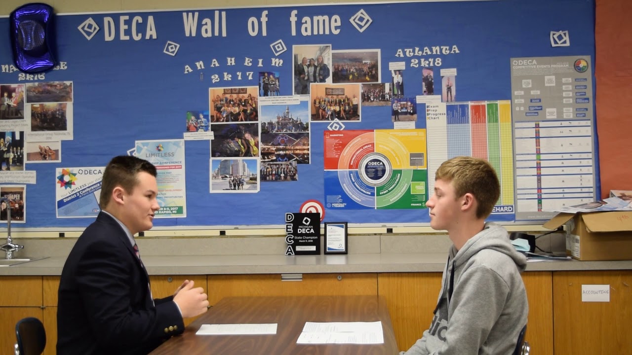 Good DECA ICDC Role Play Example- Jenison Deca - YouTube