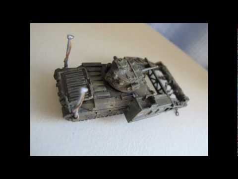 How to model flames of war miniatures [Matilda scorpion flail] - YouTube