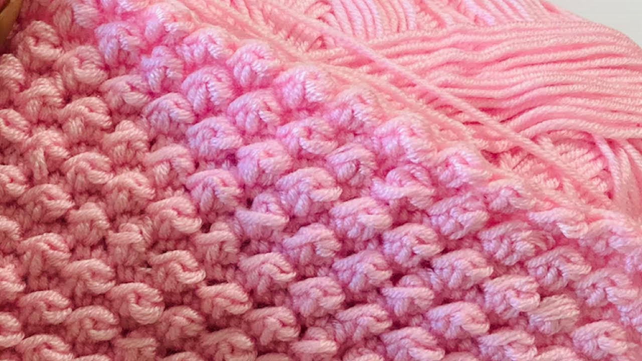Crochet 3D stitch no 99 | most stunning stitch | crochet blanket stitch ...