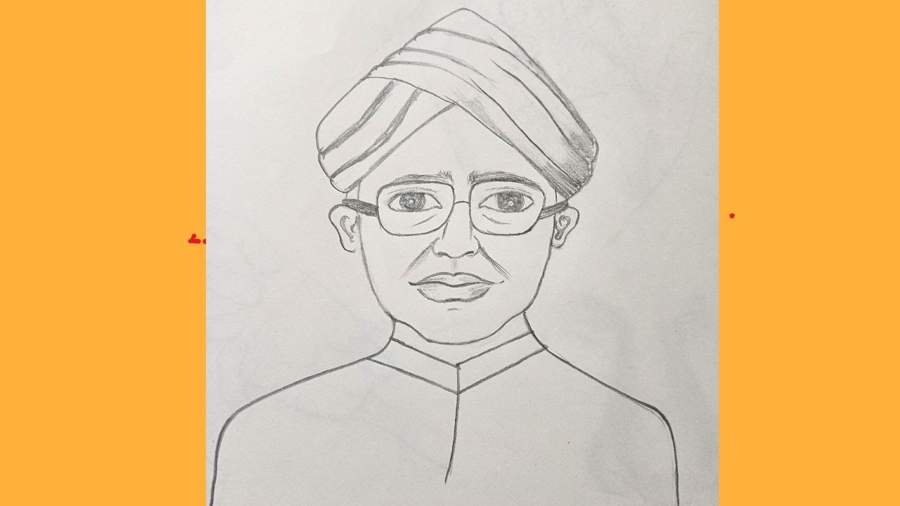 How to draw dr.sarvepalli radhakrishnan step by step/Teacher's Day ...