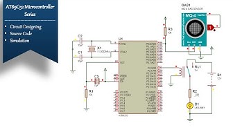 LDR Interfacing with 89C52 | simulation | Digital IO controller - YouTube