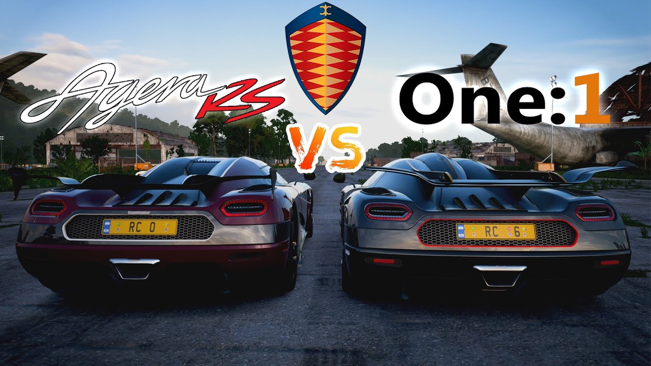 Koenigsegg Agera RS vs Koenigsegg One:1 [DRAG RACE][FH5] - YouTube
