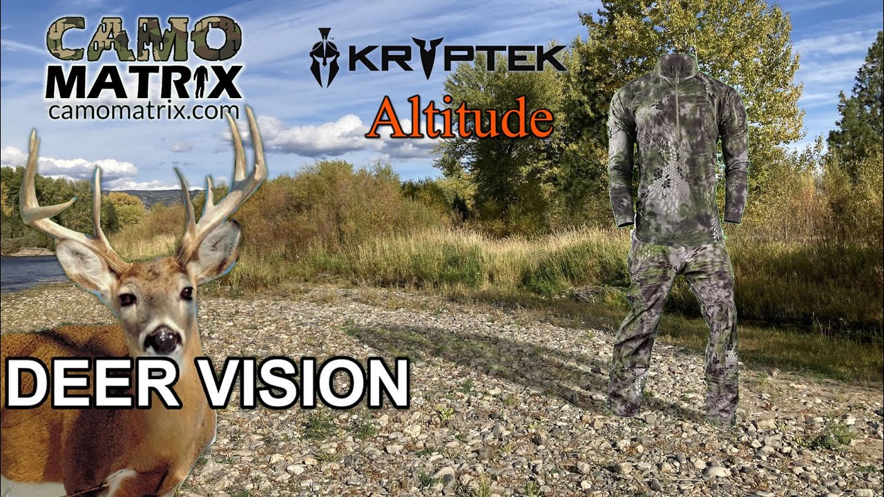 Kryptek Altitude hunting camo in Human and Deer Vision on 14 ...