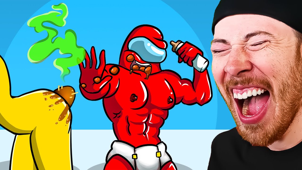 I Found the FUNNIEST Among Us Animations! (Do Not Laugh Challenge ...