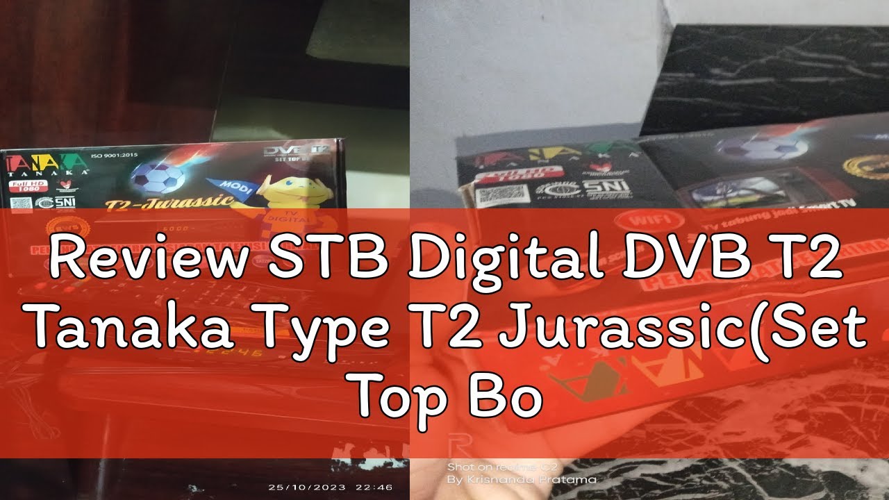 Review STB Digital DVB T2 Tanaka Type T2 Jurassic(Set Top Box) - YouTube