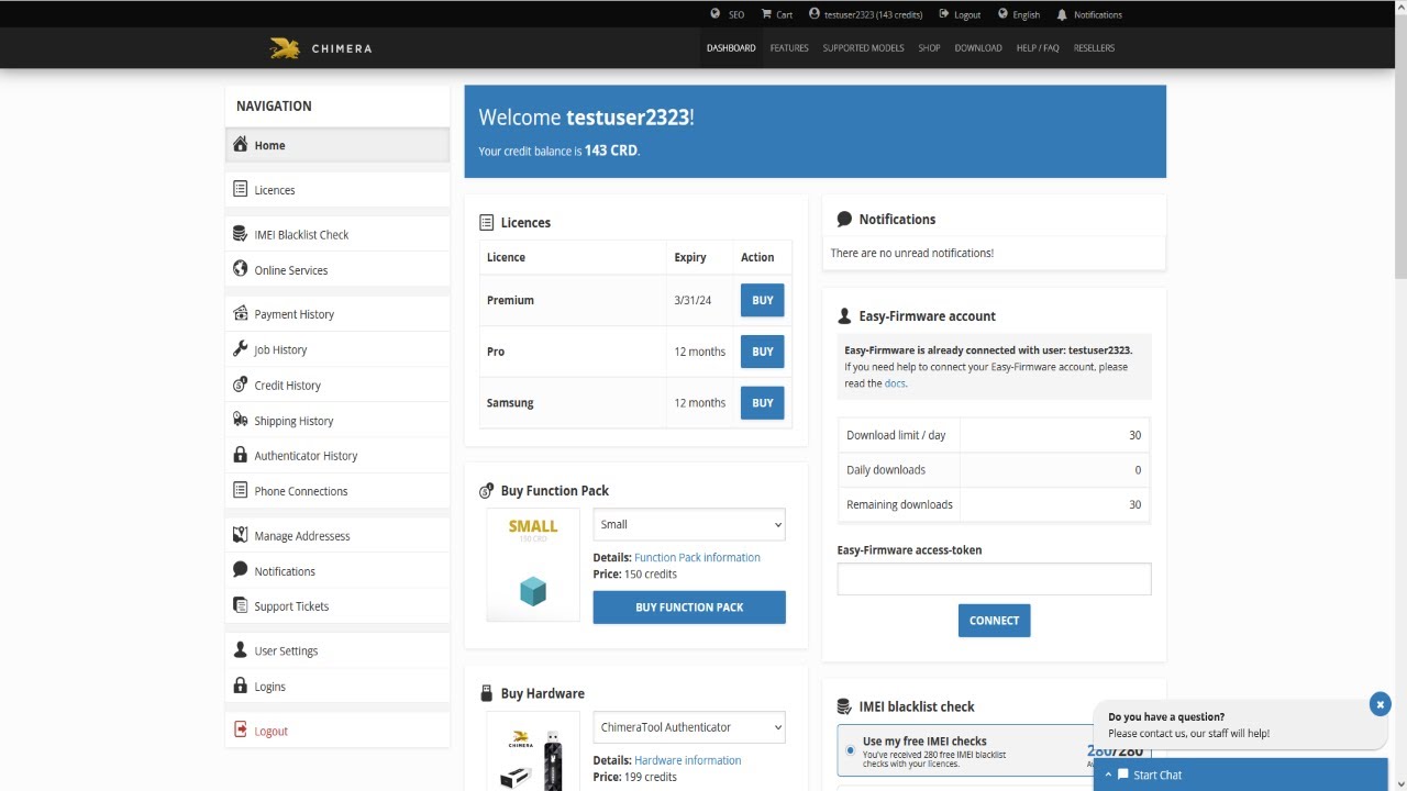 Upgrading your Chimeratool license - YouTube